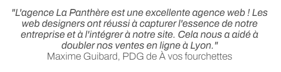 La Panthère - Web design